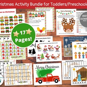 Christmas Activity Bundle 1 Christmas Busy Book for Toddler Printable ...