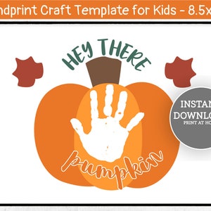Fall Vibes Handprint Craft Bundle, Printable Handprint Art, Fall ...