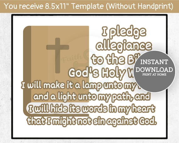 I Pledge Allegiance To The Bible