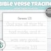 Genesis 1:31 Scripture Tracing Sheet Bible Memory Verse Memorization ...