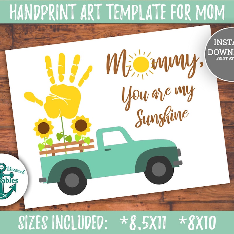 You Are My Sunshine Handprint - Etsy