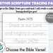Custom Scripture Tracing Sheet Bible Verse Handwriting Practice Trace ...