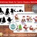 Printable Santa Activity Page Christmas Busy Book Santa Shadow Matching ...