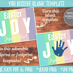 Easter Handprint Art Jesus is Alive Christian Homeschool Printable ...