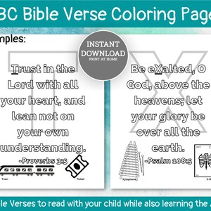 ABC Scripture Coloring Pages Printable Bible Coloring Pages for Kids ...