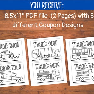 Printable Thank You Card for Community Workers Thank You Coloring Card ...