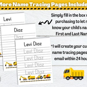 Personalized Name Tracing Bundle | Handwriting Practice Sheets ...