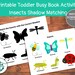 Preschool Worksheets Insect Shadow Matching Activity Learning Bugs ...