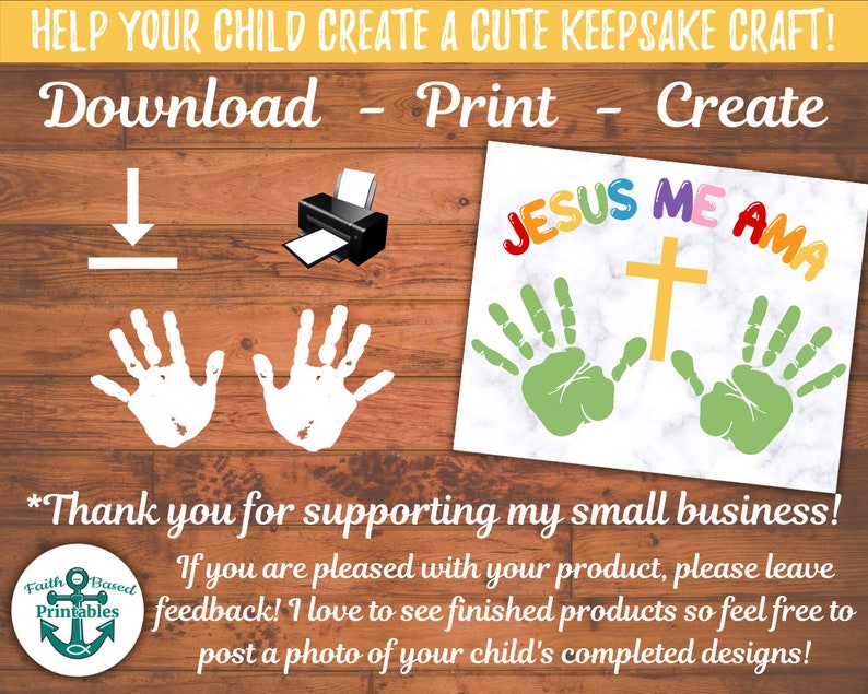 Jesus Me Ama Spanish Printable Handprint Craft Christian Homeschool ...