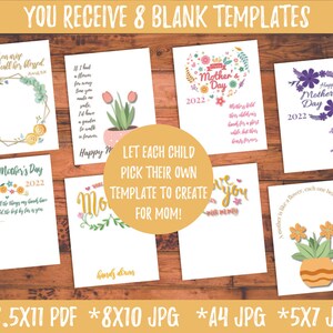 Mothers Day Handprint Art Bundle Mothers Day Craft for Kids - Etsy