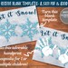 Let It Snow Handprint Art Template Printable Winter Craft Hand Print ...