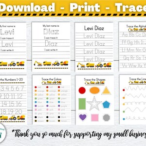 Personalized Name Tracing Bundle | Handwriting Practice Sheets ...