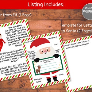 Elf Letters to Santa Template Easy Elf Ideas 2021 Elf Activities for ...