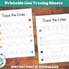 Printable Tracing Worksheet Bundle Alphabet Number Letter Color Shape ...