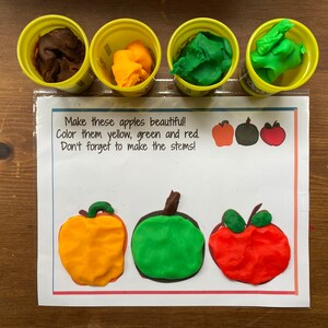Fall Playdough Mat Printable Bundle BONUS Fall Scavenger Hunt ...