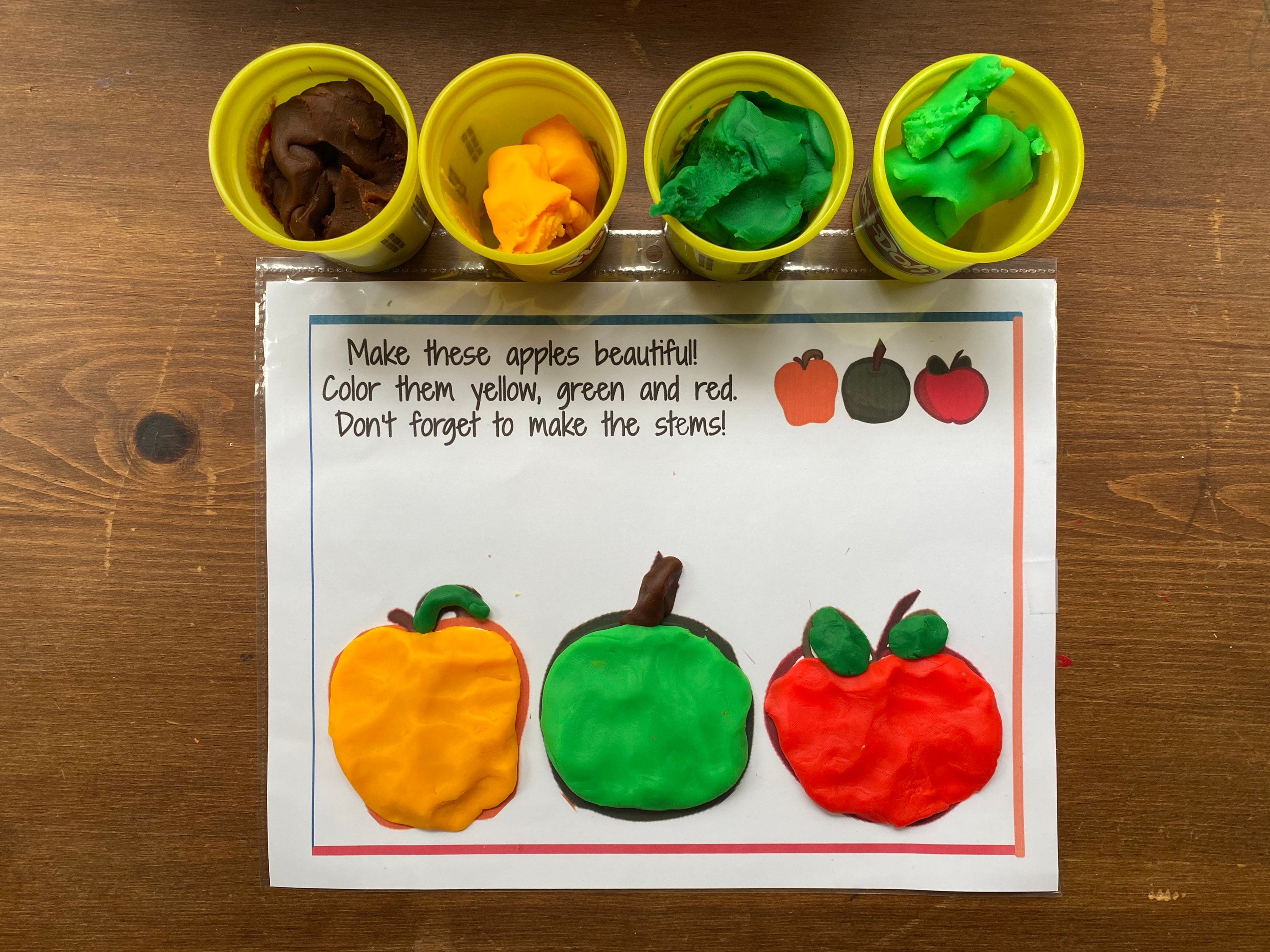 Fall Playdough Mat Printable Bundle BONUS Fall Scavenger | Etsy