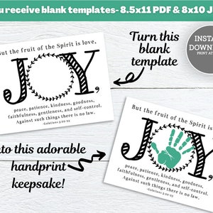 Fruits of the Spirit Handprint Craft | Galatians 5:22-23 | Sunday ...