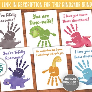 Printable Handprint Craft You Are Dino-mite Birthday Card Father's Day ...