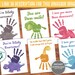 Printable Handprint Craft You Are Dino-mite Birthday Card - Etsy