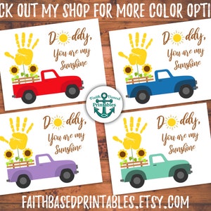 Father's Day Handprint Craft Printable Gift for Daddy You Are My ...