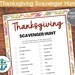 Thanksgiving Scavenger Hunt Fall Activites for Adults Kids Fun - Etsy