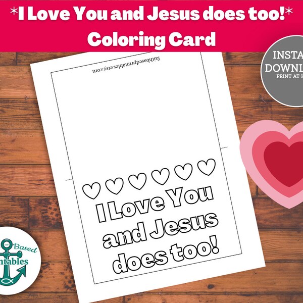 I Love Jesus Valentine Cards - Etsy