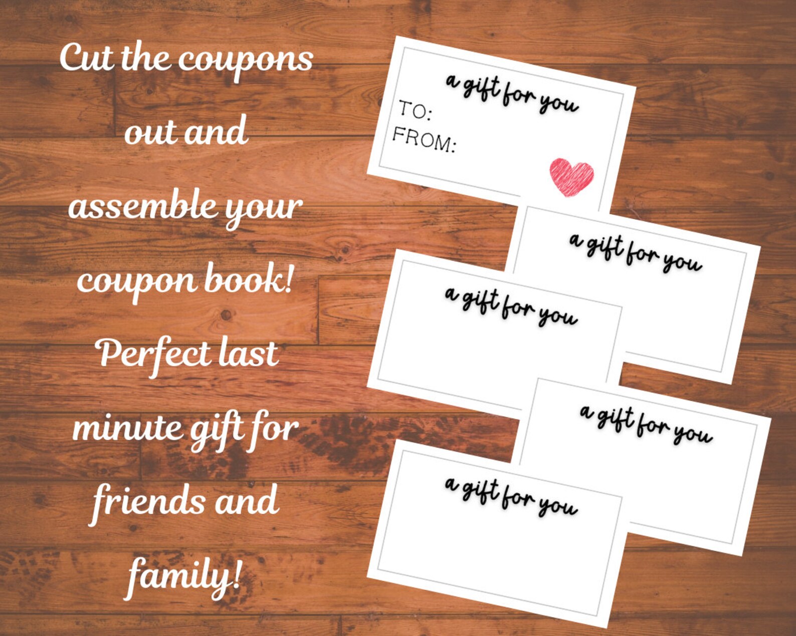 Printable Coupon Book Template Blank Coupons Boyfriend Coupon | Etsy