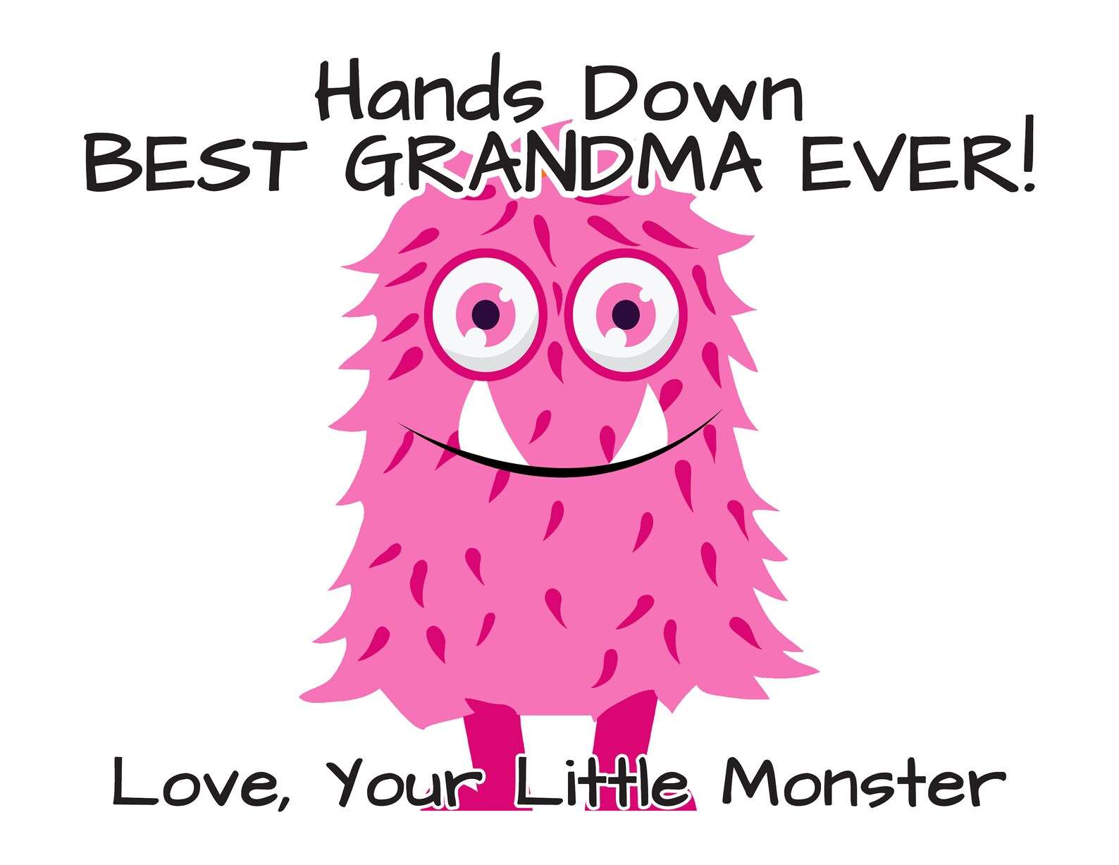 Hands Down Best Grandma Ever Printable Handprint Card Little | Etsy