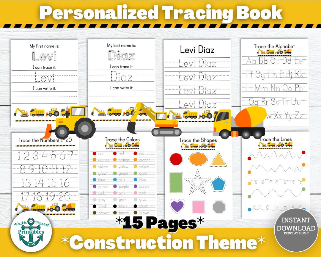 Personalized Name Tracing Bundle | Handwriting Practice Sheets ...