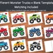 Monster Truck Activity Book Monster Truck Games Preschool Busy Book ...