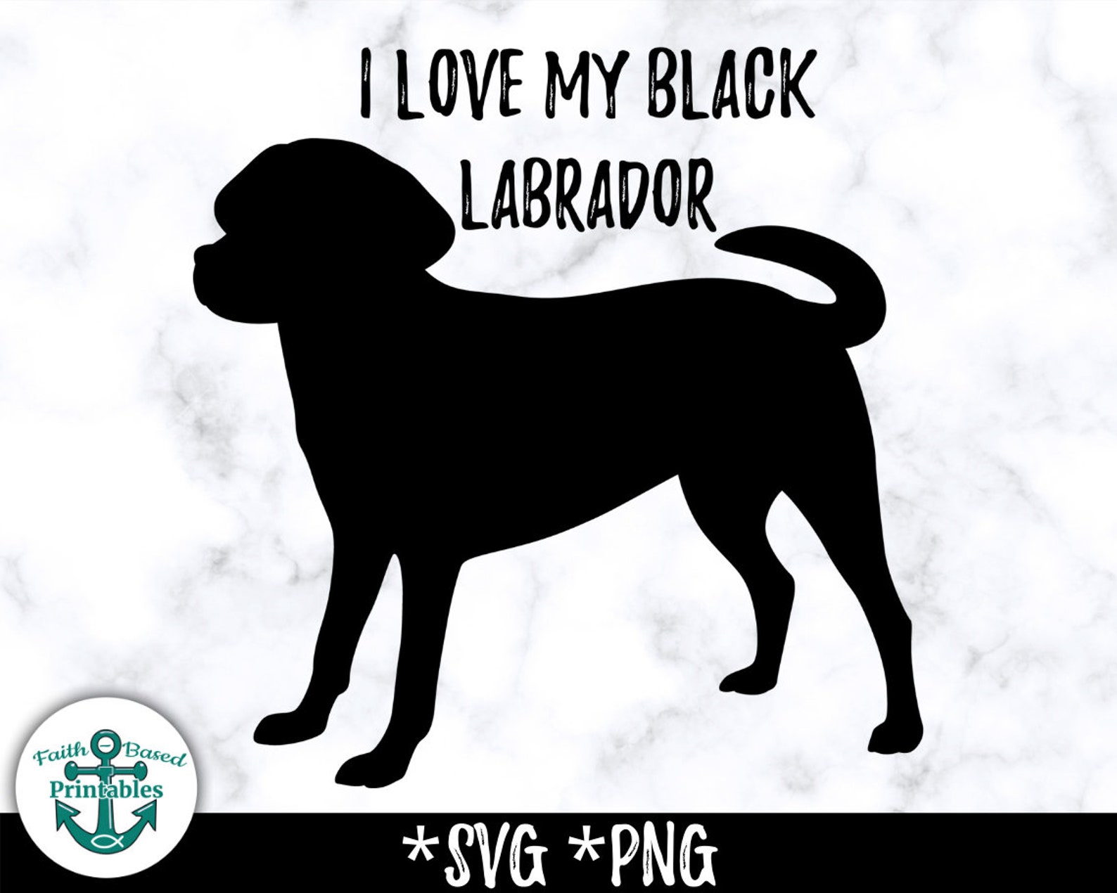 Black Labrador SVG Black Lab SVG I Love My Black Labrador SVG - Etsy