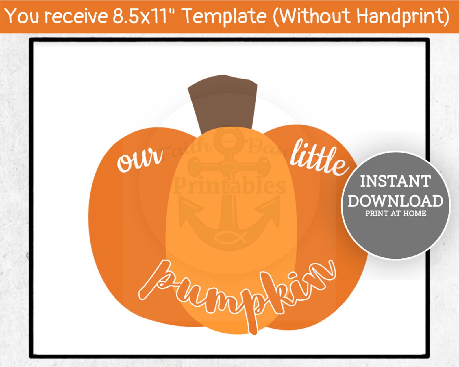 Our Little Pumpkin Handprint Craft Handprint Halloween Craft | Etsy