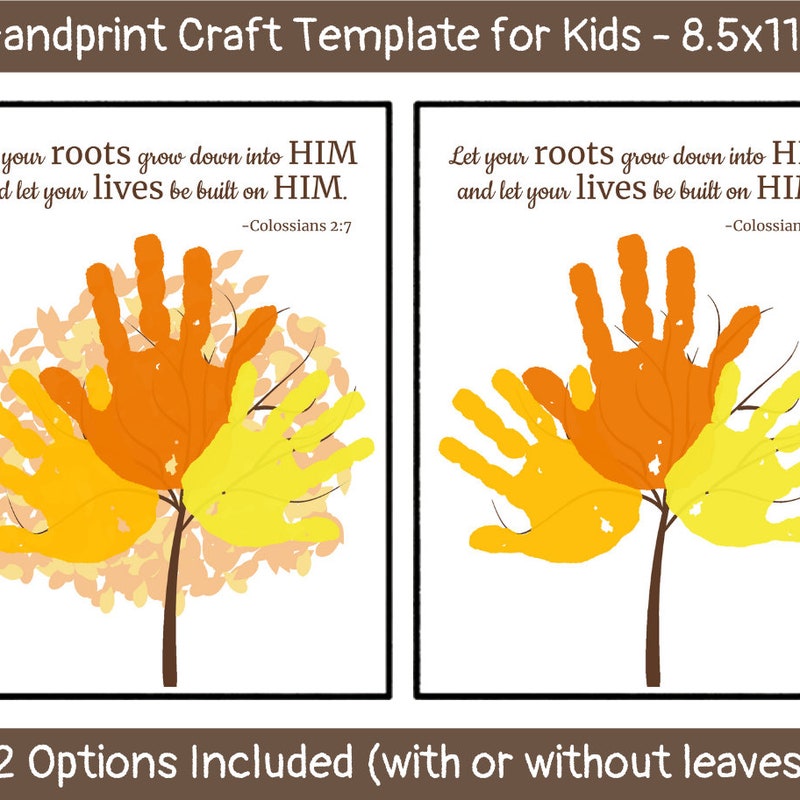 Handprint Tree - Etsy