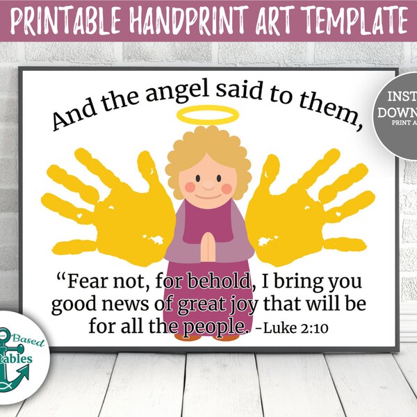 Christmas Handprint Art - Etsy