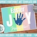 Easter Handprint Art Jesus is Alive Christian Homeschool Printable ...