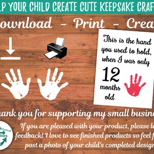 Printable Handprint Keepsake Bundle This is the Hand You Used to Hold ...