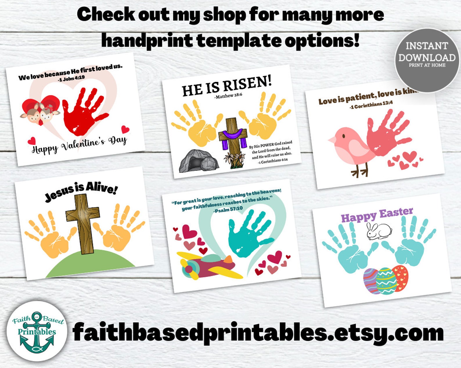 Jesus is Alive Easter Handprint Art Cross Christian Homeschool ...