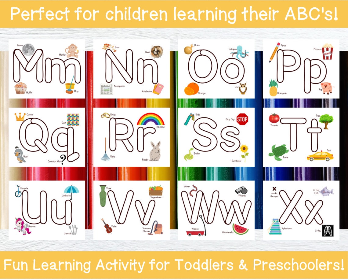 Alphabet Play Dough Mats Printable ABC Playdough Sheets - Etsy