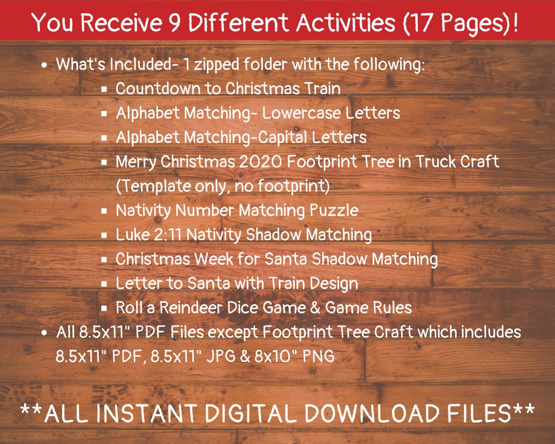 Christmas Activity Bundle 1 Christmas Busy Book for Toddler - Etsy