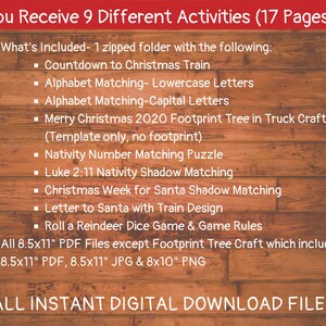 Christmas Activity Bundle 1 Christmas Busy Book for Toddler Printable ...
