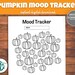Pumpkin Mood Tracker Printable October November Mood Tracker Daily ...