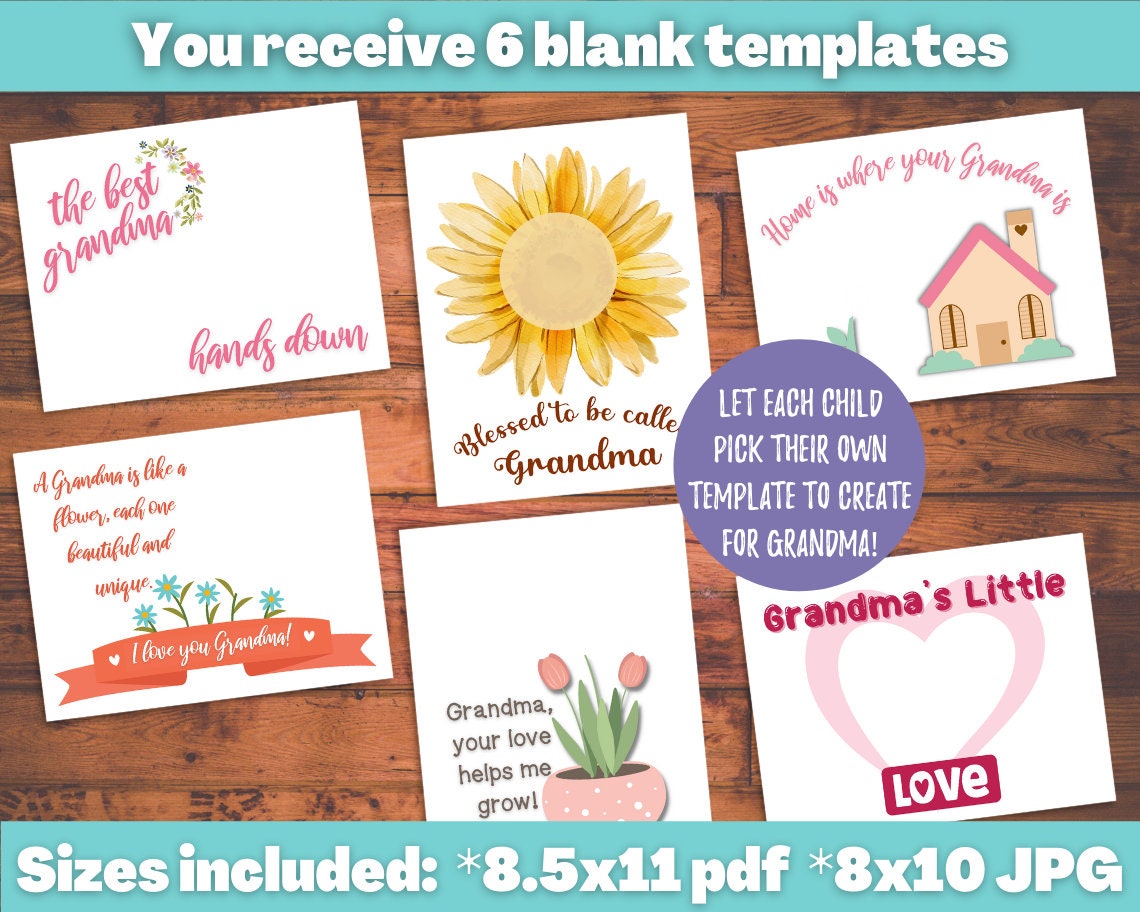 Handprint Art for Grandma Mother's Day Gift Hand Print - Etsy