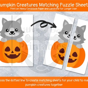 Halloween Matching Game, Pumpkin Matching Activity, Pumpkin Game ...