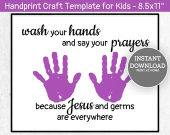 Wash Hands Say Prayers Because Jesus and Germs Are Everwhere | Etsy