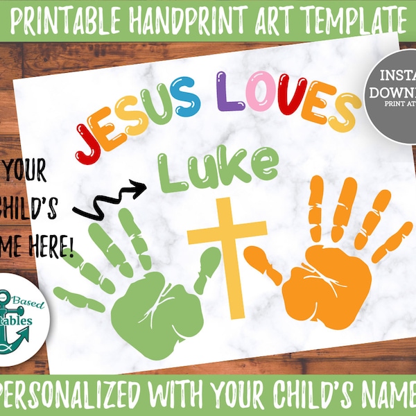 Jesus Loves Me Preschool Craft - Etsy