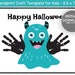 Happy Halloween Handprint Monster Craft, Little Monster Handprint Art ...