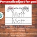 Custom Name Tracing Sheet Handwriting Practice Personalized Name Trace ...