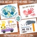 Printable Handprint Gift for Fathers Day Monster Truck Art - Etsy