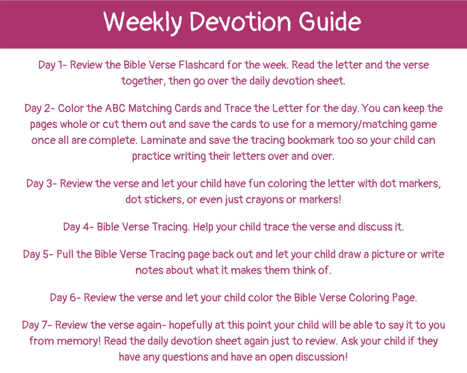 Christian Homeschool Prek Printable ABC Devotion for Kids ABC - Etsy