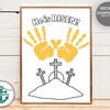 Jesus Loves Me Printable Handprint Craft Christian Homeschool Handprint ...